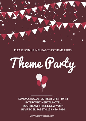 Customize Party Invitation Templates Online | DesignCap