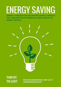 Free Save Energy Poster Designs | DesignCap Poster Maker